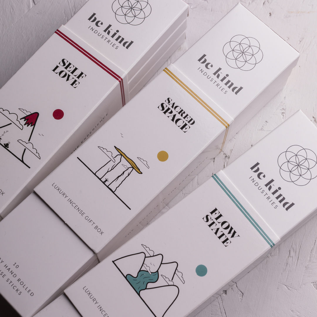 Be Kind Industries Luxury Handrolled Natural Incense & Essential Oils ...